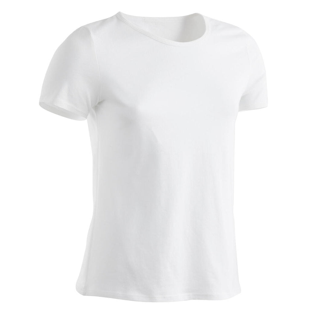 Camiseta Básica Manga Corta 100 Niña/Niño blanco – Decathlon Costa Rica